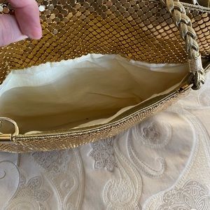 Vintage | Bags | Vintage Large Gold Metal Large Mesh Disco Handbag ...